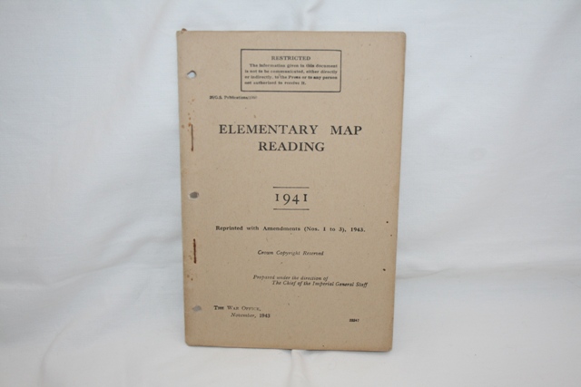 WW2 - Elementary Map Reading - Dated 1941 | Medals Military